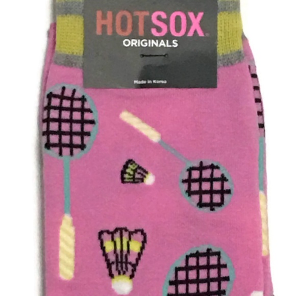 Hot Sox | Accessories | Hot Sox Socks Badminton 91 Crew Pink Women ...